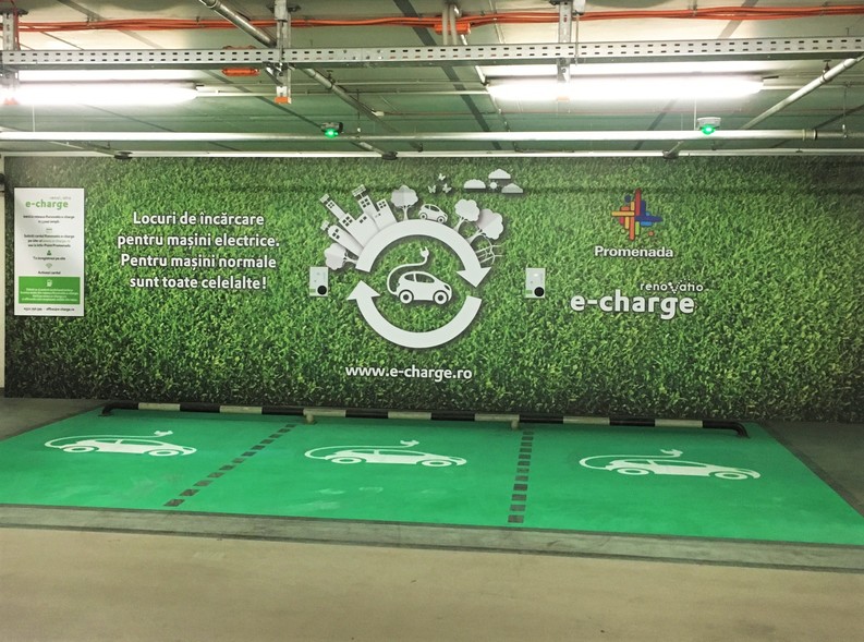 Promenada Mall are stație de încarcare a mașinilor electrice | In Trend