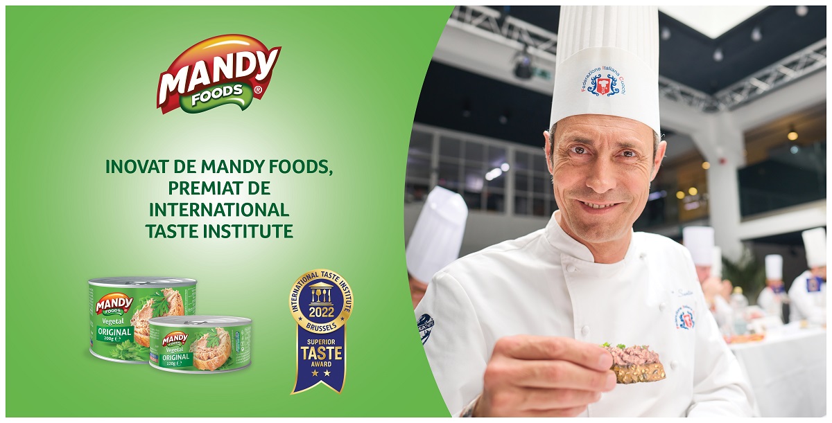 Mandy Foods câștigă Superior Taste Award 2022 pentru produsul “Vegetal ...
