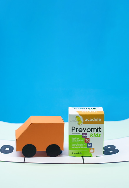 Ca să previi răul de mișcare în cazul celor mici, ai nevoie de Prevomit ...